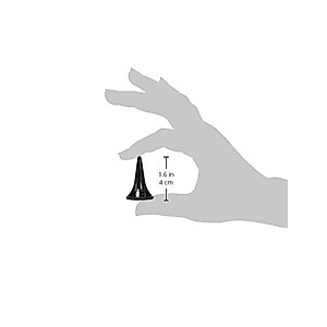 Disposable Ear Specula for KaWe EUROLIGHT C10, EUROLIGHT C30 AND COMBILIGHT C10 Otoscopes, 4 mm, Black, 100 Count