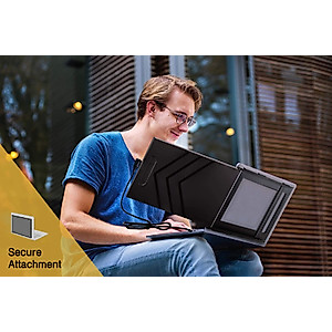 SideTrak Slide Portable Monitor for Laptop 12.5" FHD 1080P IPS Attachable Laptop Screen | Efficient USB Power | Compatible with Mac & Chrome 13" -17" Laptops (Patent Pending) | Black
