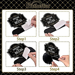 Whiskey pattern Birthday Party Decorations for Men Aged to Perfection Table Centerpiece Whiskey Honeycomb Table Toppers for 30th 40th 50th 60th 70th 80th Birthday decorations