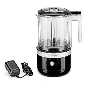 KitchenAid 5 Cup Cordless Food Chopper, Onyx Black