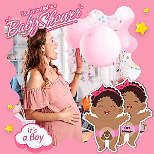 Baby Shower Raffle Card Game for Girls, Baby Shower Prizes, Silly Activity for Ice Breakers, Door Prizes, Baby Shower Party Decorations, Fun and Easy to Play - 38 Cards (curly hair)