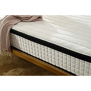 12 Inch, Full XL, Gel Memory Foam and Pocket Spring Hybrid Mattress Medium-Firm Supportive & Pressure Relief