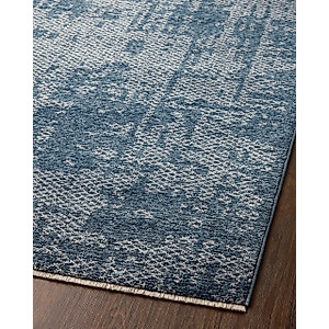 Loloi II Vance Collection VAN-01 Denim/Dove 2'-7" x 12'-0" Runner Rug