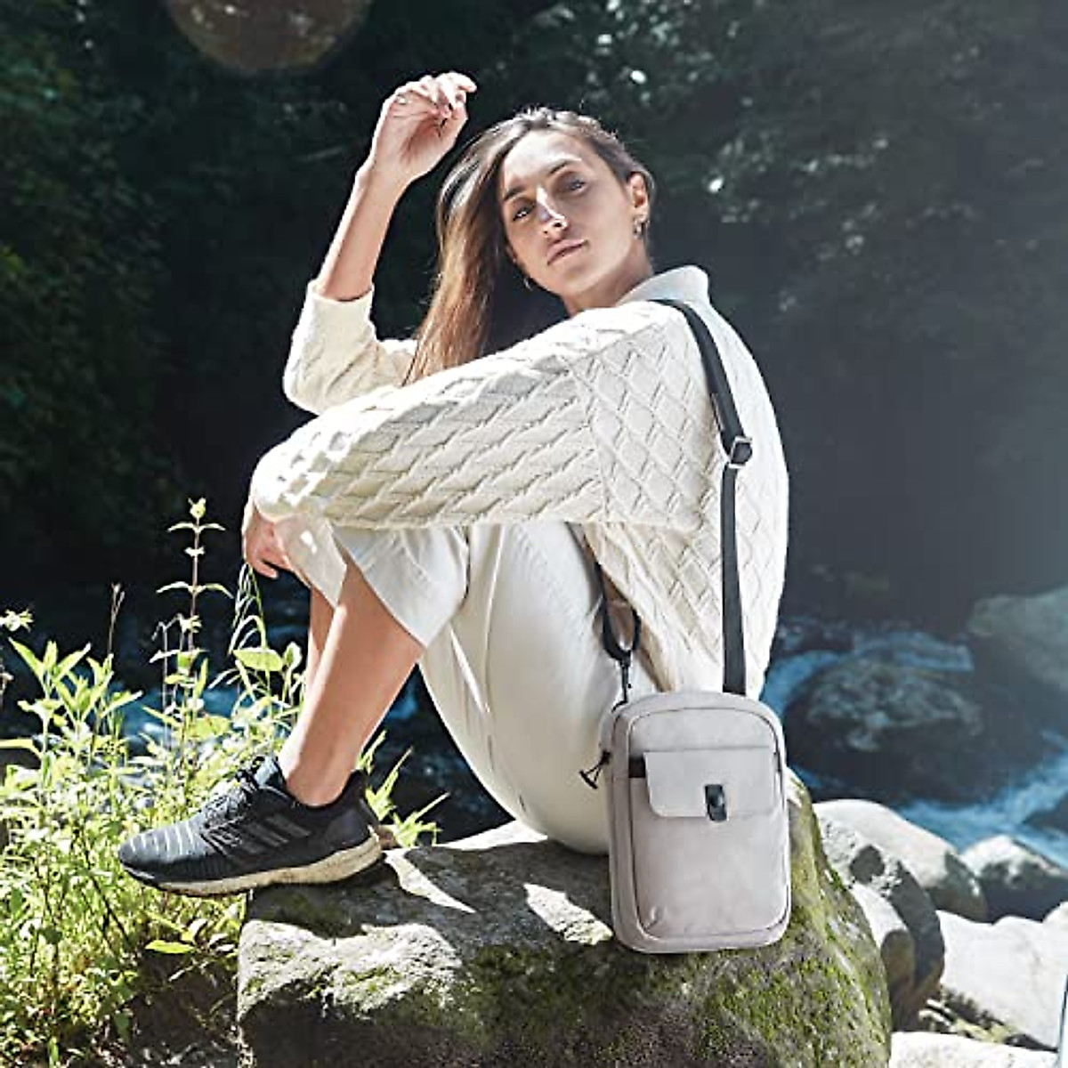 Travelon Origin-Sustainable Anti-Theft-Slim Bag, Driftwood