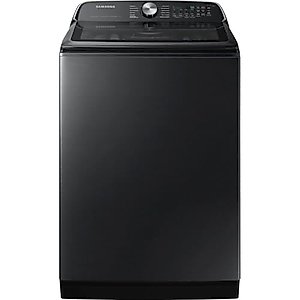 Samsung 5.5 Cu. Ft. Smart Top Load Washer with Super Speed Wash in Brushed Black