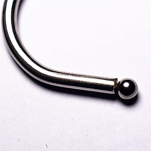 GOTOONE S Hooks Hanging Metal Hook (6 Pack) Stainless Steel Large 6 Inch with Round Stopper Non Slip for Closet Clothes Plants Cups Towels Tools Ornament (Silver)