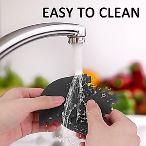 3 Set Plastic Grill Pan Scraper Griddle Scraper Tool Grill Scraper for Griddle Cleaner Grill Cleaning Cast Iron Pan Scraper Cast Iron Accessories Scraper Cast Iron Cleaning Tool Kit Kitchen Scraper