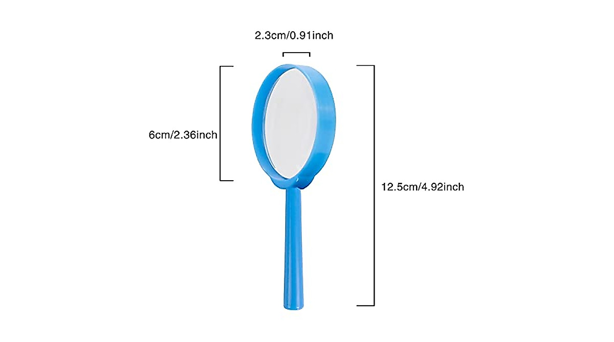 Kids Magnifying Glasses 18 Pack - Durable 5X Handheld Magnifiers for Kids