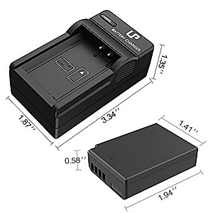LP-E10 Battery Charger Pack, LP 1-Pack Battery & Charger, Compatible with Canon EOS Rebel T3, T5, T6, T7, T100, 1100D, 1200D, 1300D,1500D,2000D,3000D, 4000D Kiss X50, X70 (Not for T3i T5i T6i T6s T7i)