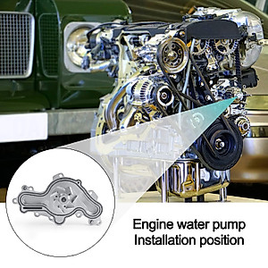 AULINK AW6023 Water Pump OE Replacement for 07-10 Ford Edge + Lincoln MKX, 09-10 Flex + MKS, 10-12 Fusion + MKT, 08-12 Taurus, 07-12 MKZ, 09-11 Mazda 6 & 07-11 CX9 V6 3.5L 3.7L