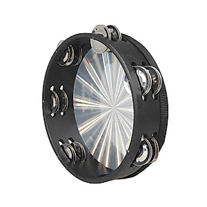 3 Pack Tambourine 8" Percussion Hand Drum Musical Educational Dance Props 3pcs Silver 8inch