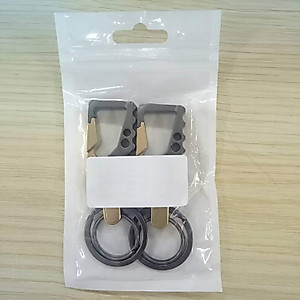 2 Pack Car Key Chain Bottle Opener Keychain for Men and Women (Gun and Gold)