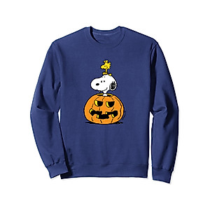 Peanuts - Halloween - Snoopy Woodstock Pumpkin Sweatshirt