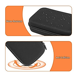 Minahao Portable Case Compatible with Klein Tools ET310 AC Circuit Breaker Finder/RT250 Integrated GFCI Receptacle Tester/80041 Outlet Repair Tool Kit,with mesh Pockets for Accessories.(Case Only)