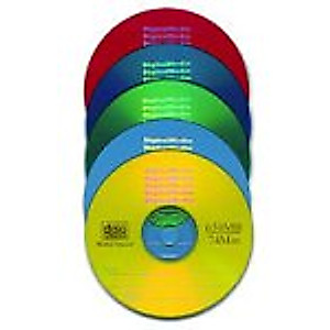 STI 5-Pack of 74-Minute Colored CD-R Discs (CDRCLR5)