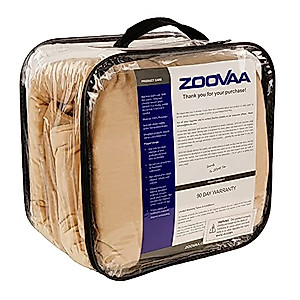 ZooVaa Minky Weighted Blanket Compression Throw Quilt w/Glass Beads