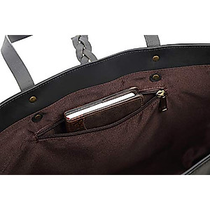 senbaodi Top Handle Purse Leather tote Bag Work Totes for women Purse Handbag Large F010 (FA010)