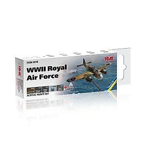 ICM 3018 - Acrylic paint set for WWII Royal Air Force