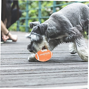 MERRYHAPY 3pcs Teething Ball Toys Teething Toy Squeaky Animal Chewing Toys Fetch Toys for Large Dogs Pet Chew Toys Balls for Dogs Rubber Balls Dog Balls Dog Sound Toy Emulsion Puppy