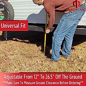 Beech Lane Universal RV Stabilizer, Reduces RV Wobble, Compact Foldable Design for Easy Storage, Adjustable Height of 12" to 26.5", Patent Pending (1 Pack)