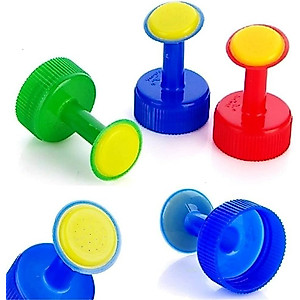 3pcs Portable Bottle Top Sprinkler Gardening Plant Watering Attachment Spray-Head Soft Drink Bottle Water Can Top Waterers Seedling Irrigation Equipment