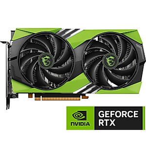 MSI Gaming GeForce RTX 4060 8GB GDRR6 Extreme Clock: 2610 MHz 128-Bit HDMI/DP Nvlink TORX Fan 5.0 Ada Lovelace Architecture Graphics Card (RTX 4060 Gaming X NV Edition 8G)