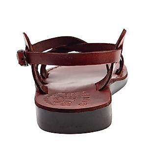 Holy Land Market Unisex Adults/Children Genuine Leather Biblical Sandals/Flip Flops/Slides/Slippers (Jesus - Yashua) Yashua Style II