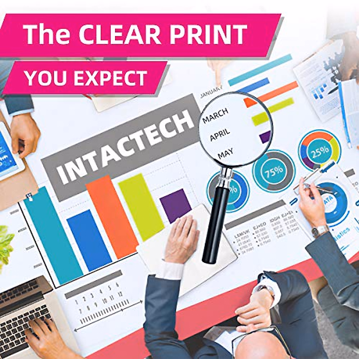 Intactech PGI-280 XXL CLI-281 XXL Compatible Ink Cartridges Replacement for Canon 280 281 Work with Pixma TS9120 TS6120 TS6220 TS8120 TR8520 TR7520 TS8220 TS9521C (5-Pack, PGBK/BK/C/M/Y)