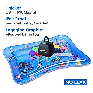 Baby Water Play Mat Water pad Can Be Used All Seasons for Infants Toddlers Early Development Activities Inflatable Tummy Time Water Mat for 3-48 Months Baby Toys Play mat for Baby's Stimulation Growth