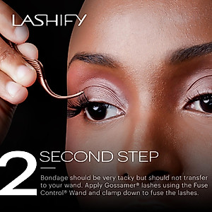 Lashify Bondage Extra Strength Bond with Charcoflex Eyelash Glue for False Lashes and DIY Lash Extensions in Sleek Black