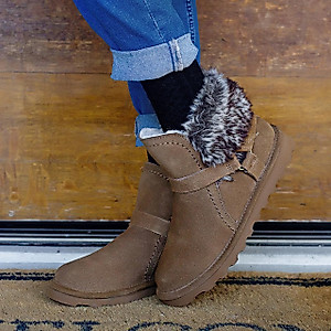 BEARPAW Women's Konnie Hickory Size 10 | Women's Classic Boot | Women's Pull On Boot | Comfortable Winter Boot