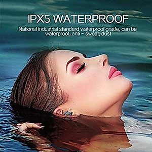 TBIIEXFL Headphones Touch Control with Charging Case Waterproof Stereo Earphones in-Ear Built-in Mic Headset Premium Deep Bass for Sport