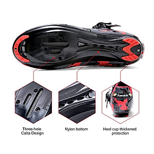 Santic Cycling Shoes Unisex Bike Shoes Look Delta Cycling Shoes Suitable for Men & Women Cycling Exercise
