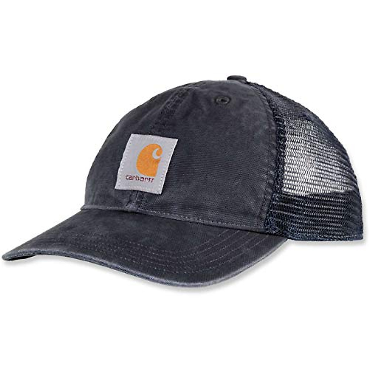 Carhartt Men's Canvas Mesh-Back Cap, Navy, OFA