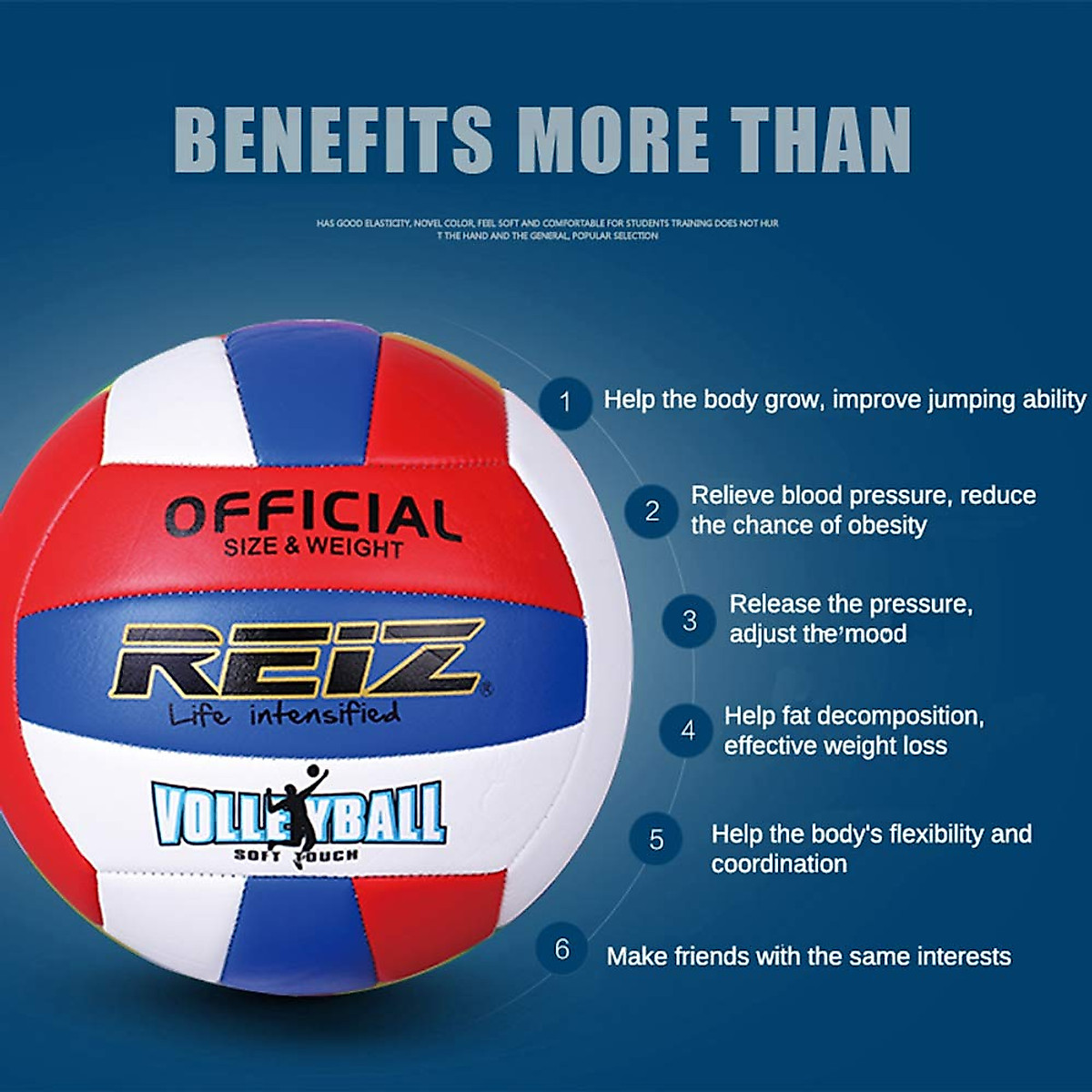 Mumian Soft PU Volleyball Official Size 5# Volleyball Professional Indoor