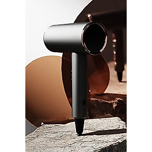 Funtin Hair Dryer, Blow Dryer with Diffuser Brush Comb for Women 4C Thick Curly Hair 1800w-Professional Black