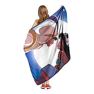 Northwest Aladdin Micro Raschel Throw Blanket, 46" x 60", Moonlight Lovers