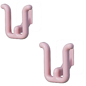 CHNLML Slippers Hook Bathroom Shower flip Flops Adhesive Storage Organizer Rack Saving Space Babouche Sticky Holder (Pink)