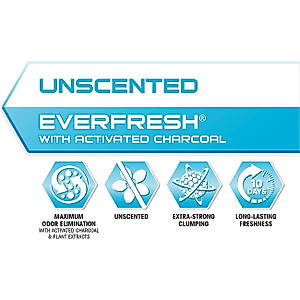 Ever Clean Ever Fresh Litter with Activated Charcoal , Unscented, 25 Pounds