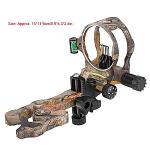 Quality 5 Pin Archery Compound Bow Sight Set with Light for Shooting Practicing Hunting Archery Accessory