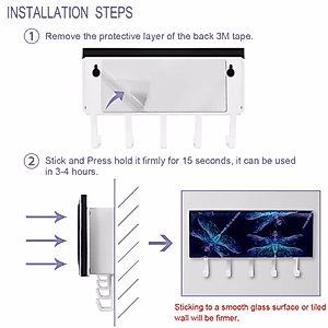 Self Adhesive Hooks Wall Mounted, Coat and Hat Hooks Rack, Dragonfly Navy Blue Towel Hanger Hook, Door Bathroom Kitchen Bathroom Decor