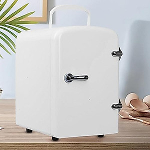 ＫＬＫＣＭＳ Mini Fridge, Skincare Fridge, 4L Car Refrigerator, Mini Refrigerator, for Skincare Cosmetics Bedroom Traveling Lunch