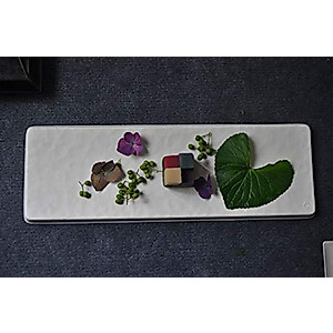 WASARA DM-014R Long Plate, White, 11.8 inches (30 cm), 6 Pieces