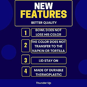 Thunder Up Tortilla Keeper, Tortilla Holder with Lid, Tortilla Warmer Container, Tortillero, Insulated Tortilla Warmer Ideal to Storage and Keep Warm Burrito, Pancake, Taco, Microwave Tortilla Warmer