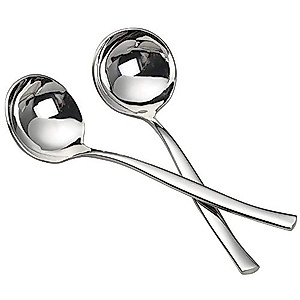 Idotry 2-Piece Stainless Steel Gravy Soup Spoon, Gravy Ladle Soup, Small Ladle