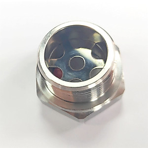 3/4'' NPT Male Hex Head Stainless Steel Oil Sight Glass Liquid Level Gauge Oil Indicator Window For Air Compressor Gearbox Fittings Hydraulic Tank Sight Glass (3/4'' NPT Male)