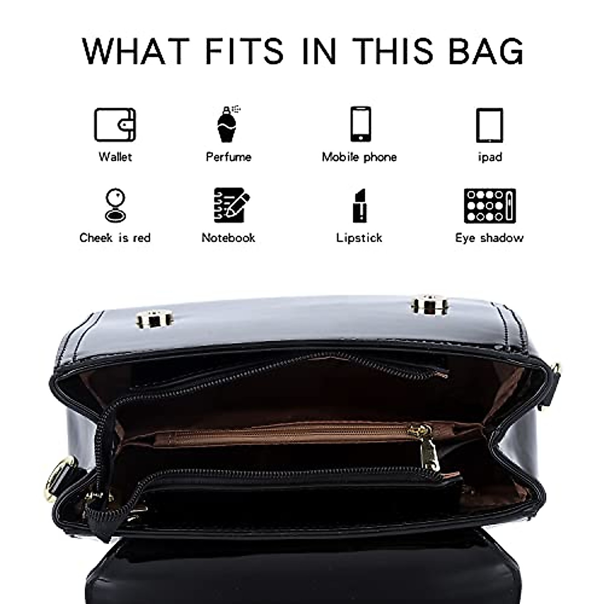 ZOCAI Women's Crossbody Satchel Handbags - PU Leather Top Handle Shoulder Bag Leopard Print Hobo Bags with Small Purse, Set of 2pcs