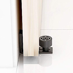 TSMST Sliding Barn Door Floor Guide, Wall Mounted Adjustable Roller Floor Guide, Smoothly and Quietly Bottom Guide for Sliding Door