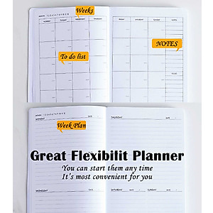 Deselen Undated Agenda 2023 Daily Planner 2024, Undated Planner, Daily Planner, Planner, 2024 Monthly Planner, Weekly Planner, Goal Setting, A5 Calendar, Simple Teacher Supplies Daily, Black