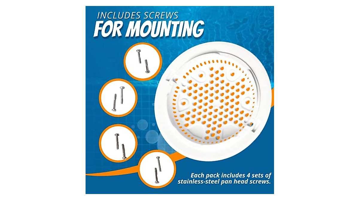 TonGass 8" Bottom Main Pool Drain Cover Replacement for Inground Pools ...